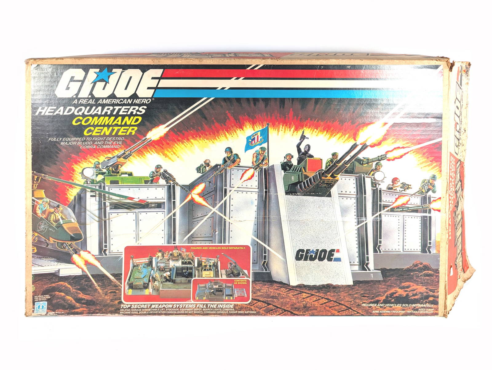 1983 Hasbro Gi Joe Hq Headquarters Command Center In Original Box Auction