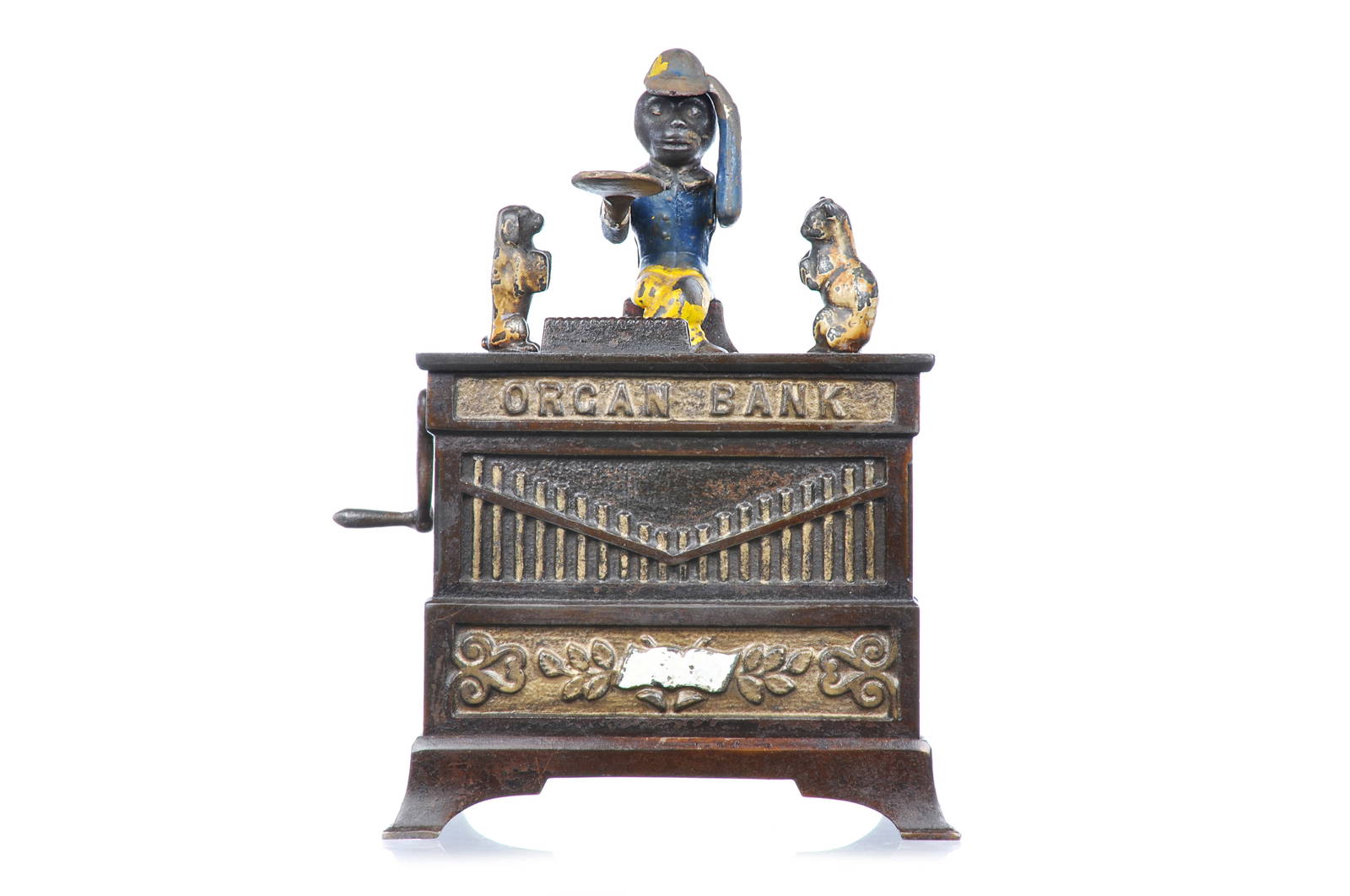 Kyser & Rex Ca. 1882 Cast Iron Mechanical Organ Bank/organ Grinder Bank ...