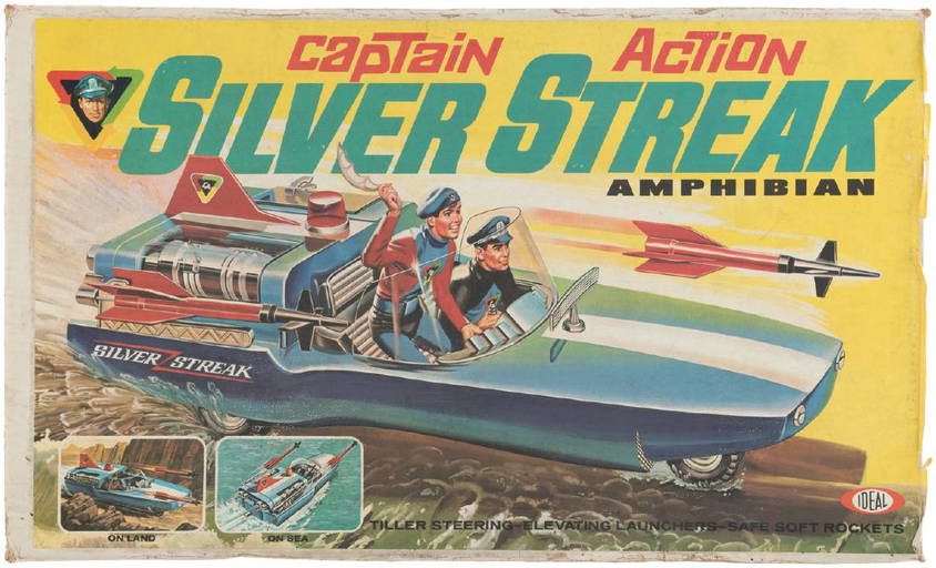 Captain Action Silver Streak In Box.