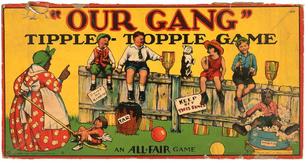 "our Gang Tipple Topple Game."