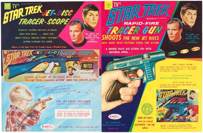 "star Trek Tracer Gun & Tracer Scope" Space Rifle Retai