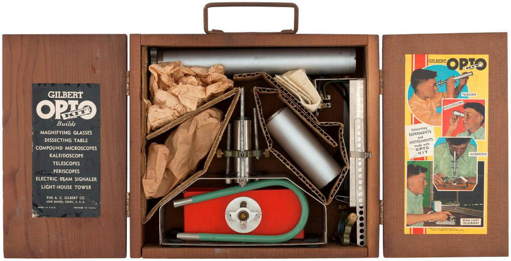 "gilbert Opto Kit" Boxed 1930 Set.
