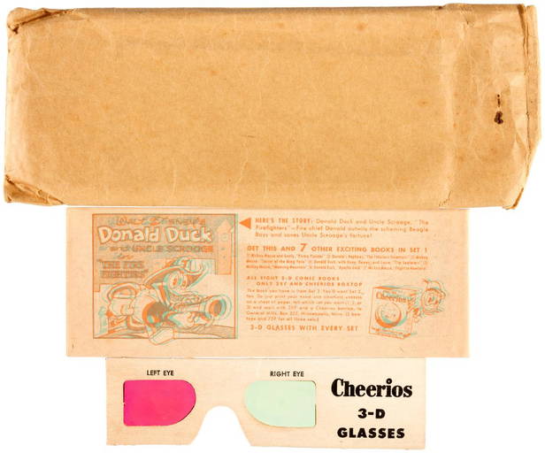 Walt Disney Cheerios 3 D Premium Comic Book Set #3.