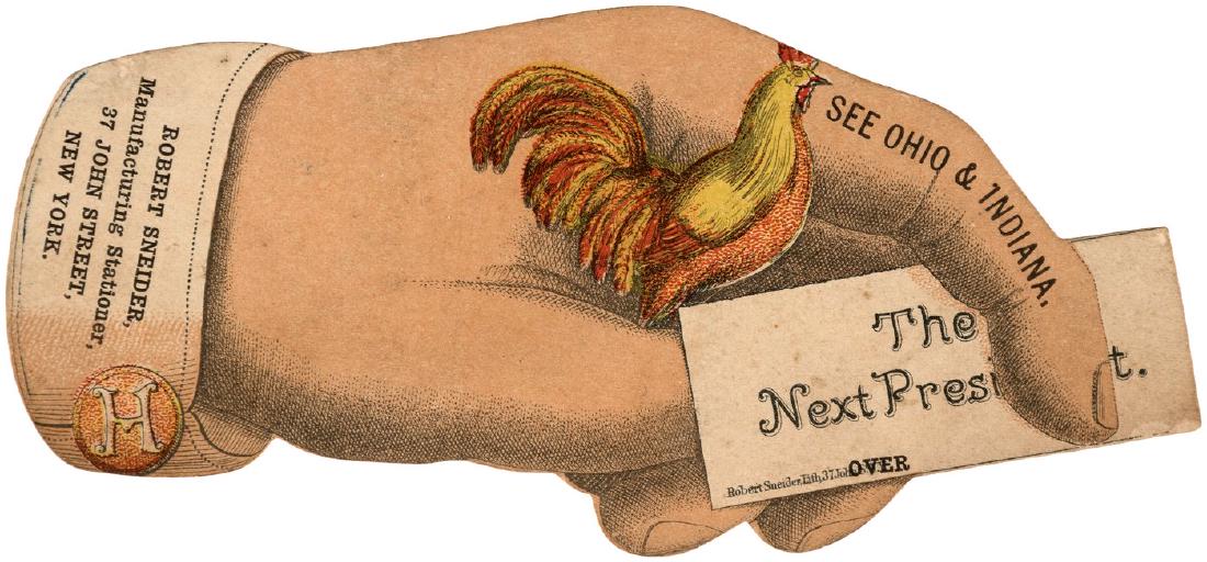 Hancock "the Next President" 1880 Figural Rebus Advertising Card.
