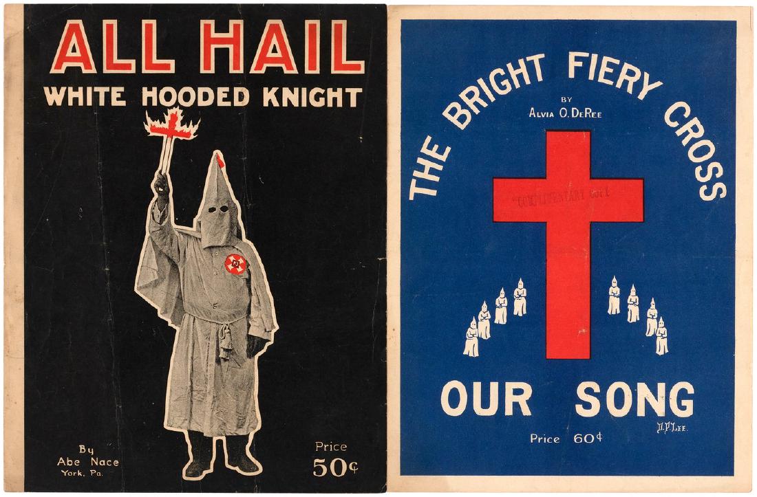 KU KLUX KLAN SHEET MUSIC LOT.
