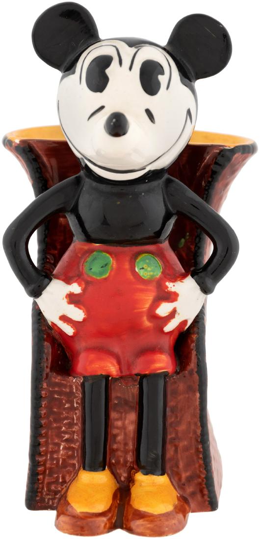 MICKEY MOUSE RARE FIGURAL "CROWN DEVON" CHINA SPILL