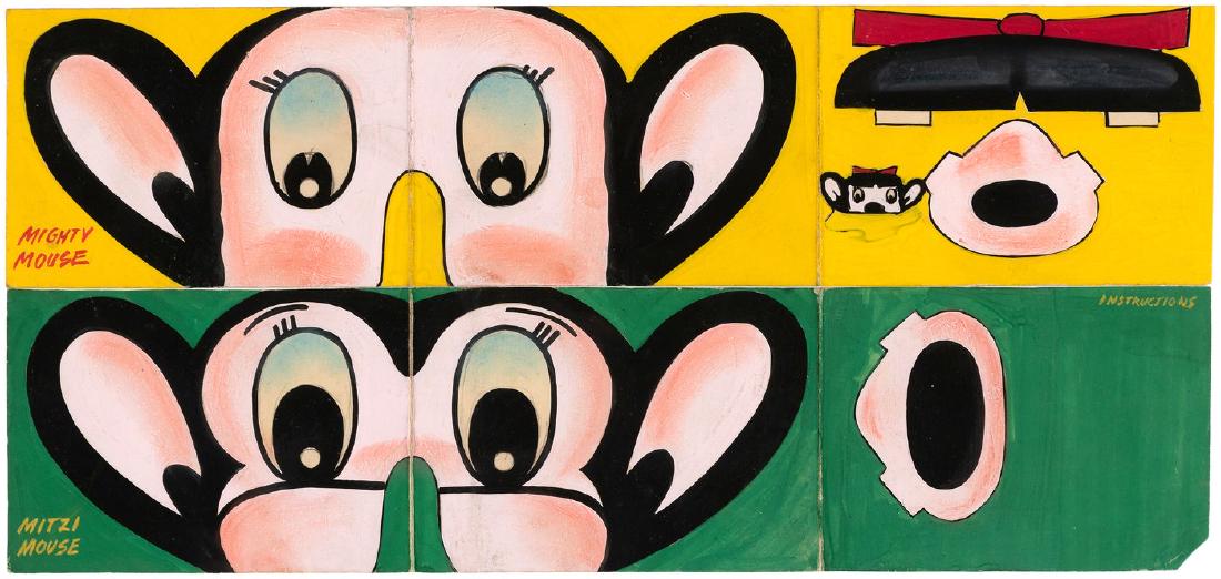 MIGHTY MOUSE & MITZI MOUSE POST CEREAL PREMIUM MASK