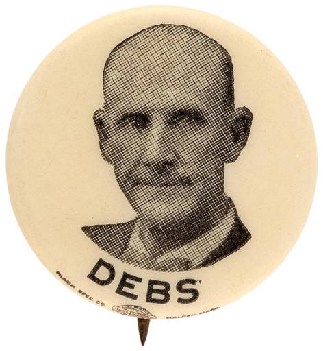EUGENE V. "DEBS" 1920 PORTRAIT BUTTON. - Nov 13, 2018 | Hake's Auctions ...