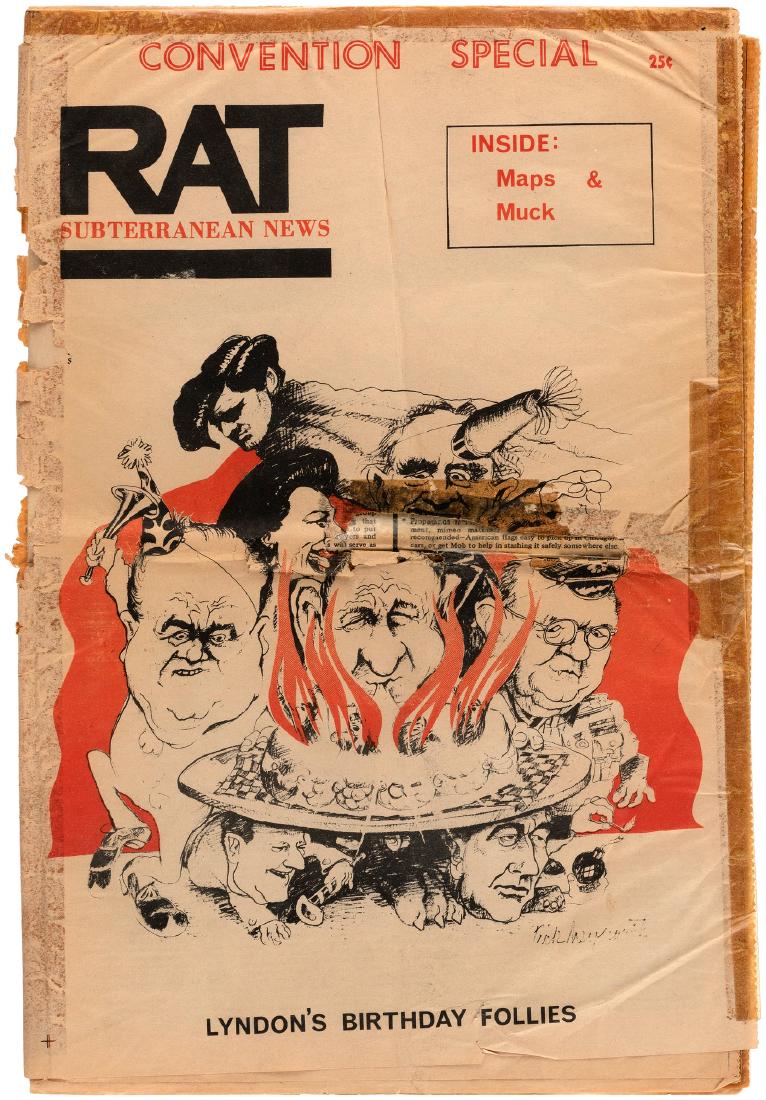 RARE ORIGINAL YIPPIE CHICAGO 1968 PRE-CONVENTION