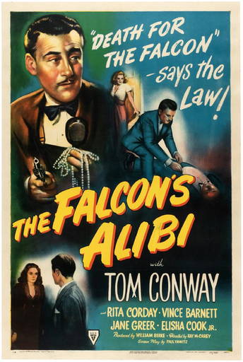"the Falcon's Alibi" Linen Mounted One Sheet Movie