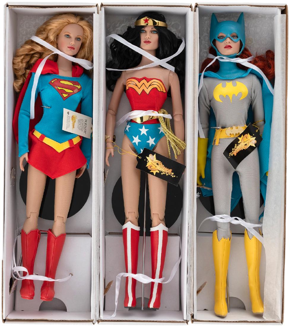 Tonner Dc Stars Doll Trio: Wonder Woman, Supergirl And