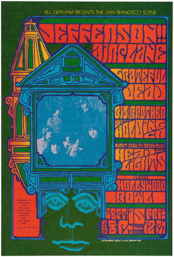 Bill Graham Concert Poster Bg 81 Featuring Jefferson
