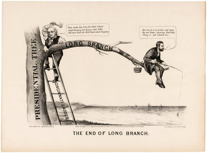Grant: Anti Greeley "long Branch" Currier & Ives