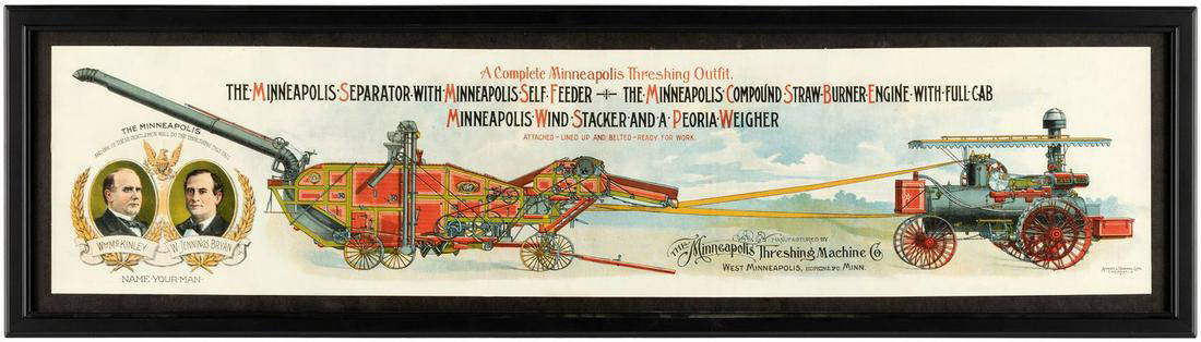 Mckinley & Bryan "minneapolis Threshing Outfit"