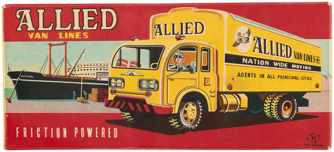 Friction Powered Allied Van Lines Truck In Box.