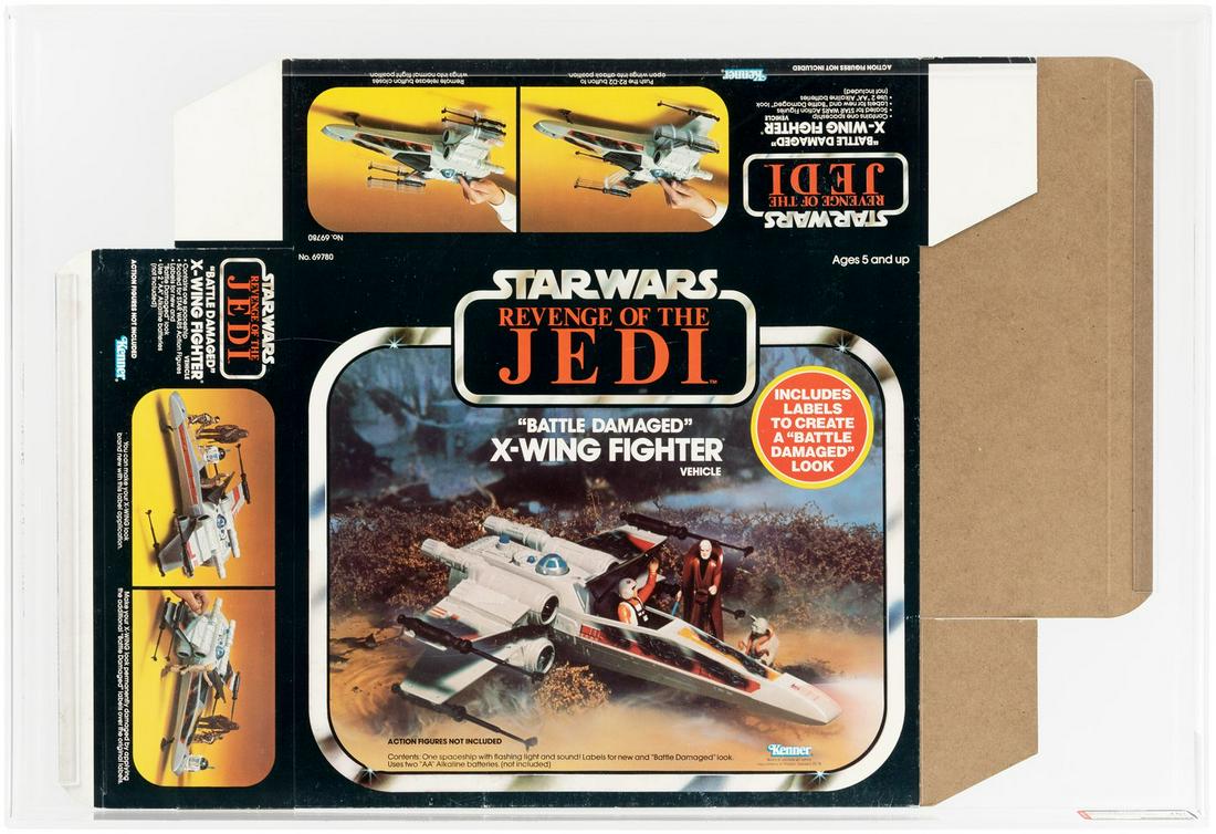 Star Wars: Revenge Of The Jedi Battle Damaged X Wing Fighter Box Flat ...