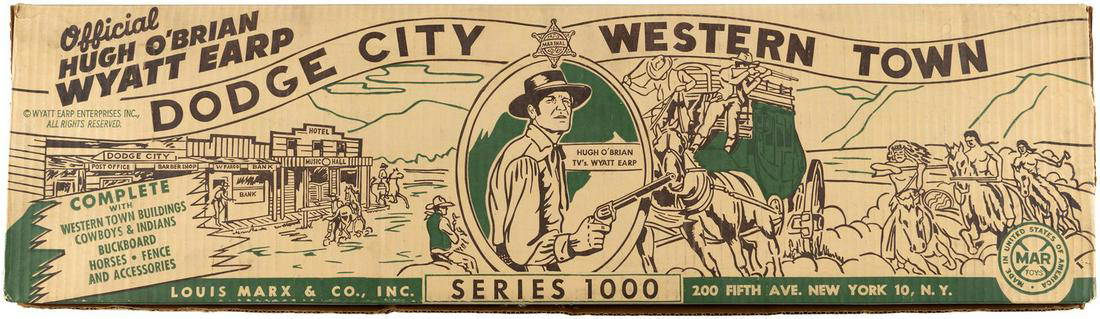 Marx Archives File Copy Official Hugh O'brian Wyatt Earp Dodge City ...