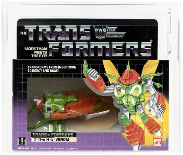 TRANSFORMERS (1985) SERIES 2 DELUXE INSECTICON - VENOM AFA 80+ NM ...