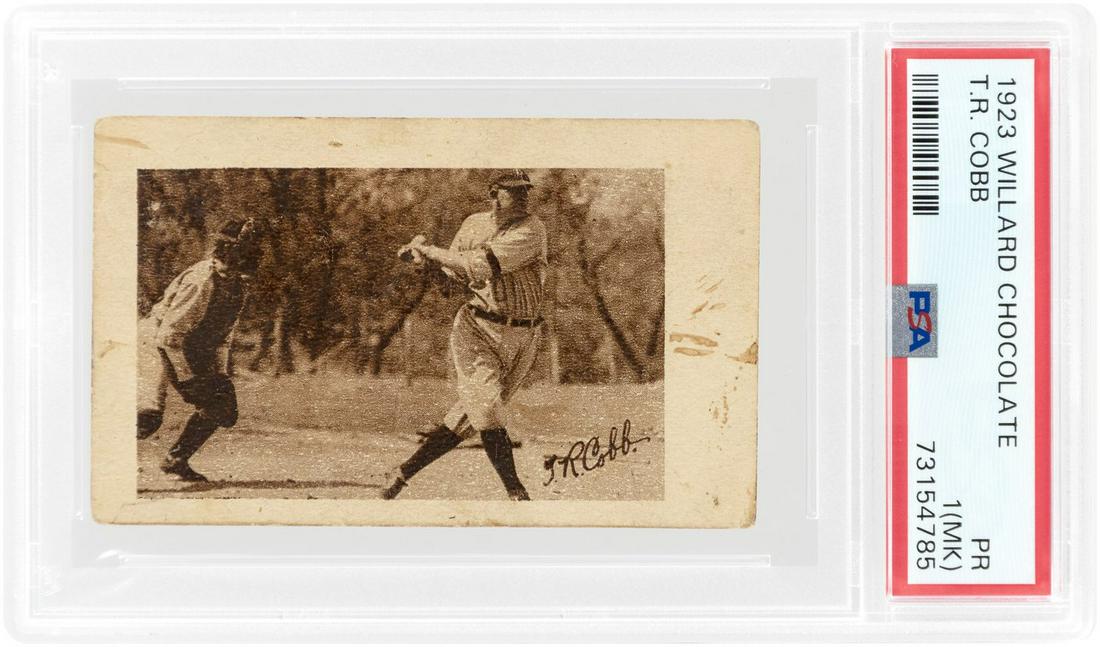 1923 Willard Chocolate Ty Cobb (hof) Psa 1 (mk) Poor. Auction