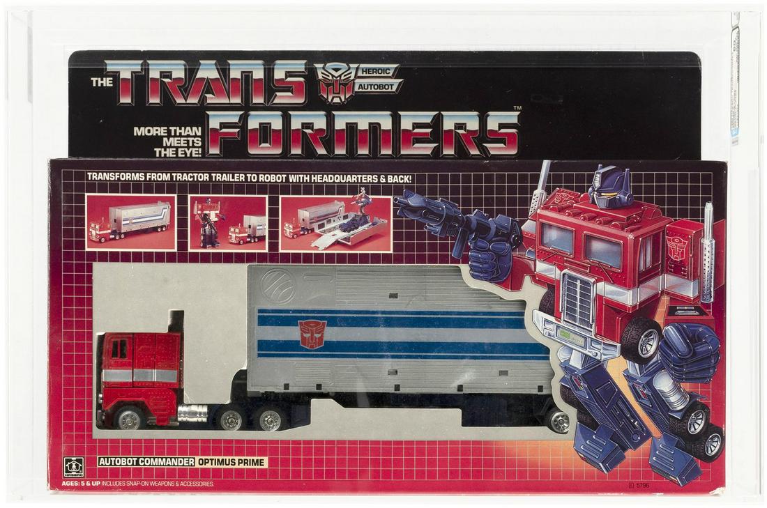Transformers (1984) Series 1 Optimus Prime Afa 80 Q-nm (metal Plates ...