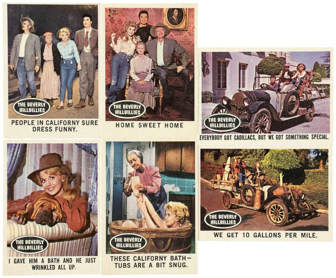 1963 Topps The Beverly Hillbillies Gum Card Set With Wrapper. Auction