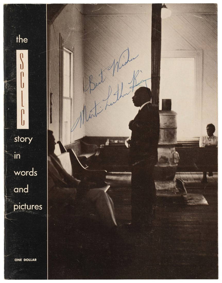 Martin Luther King Signed 1964 "sclc Story In Pictures And Words" Civil ...