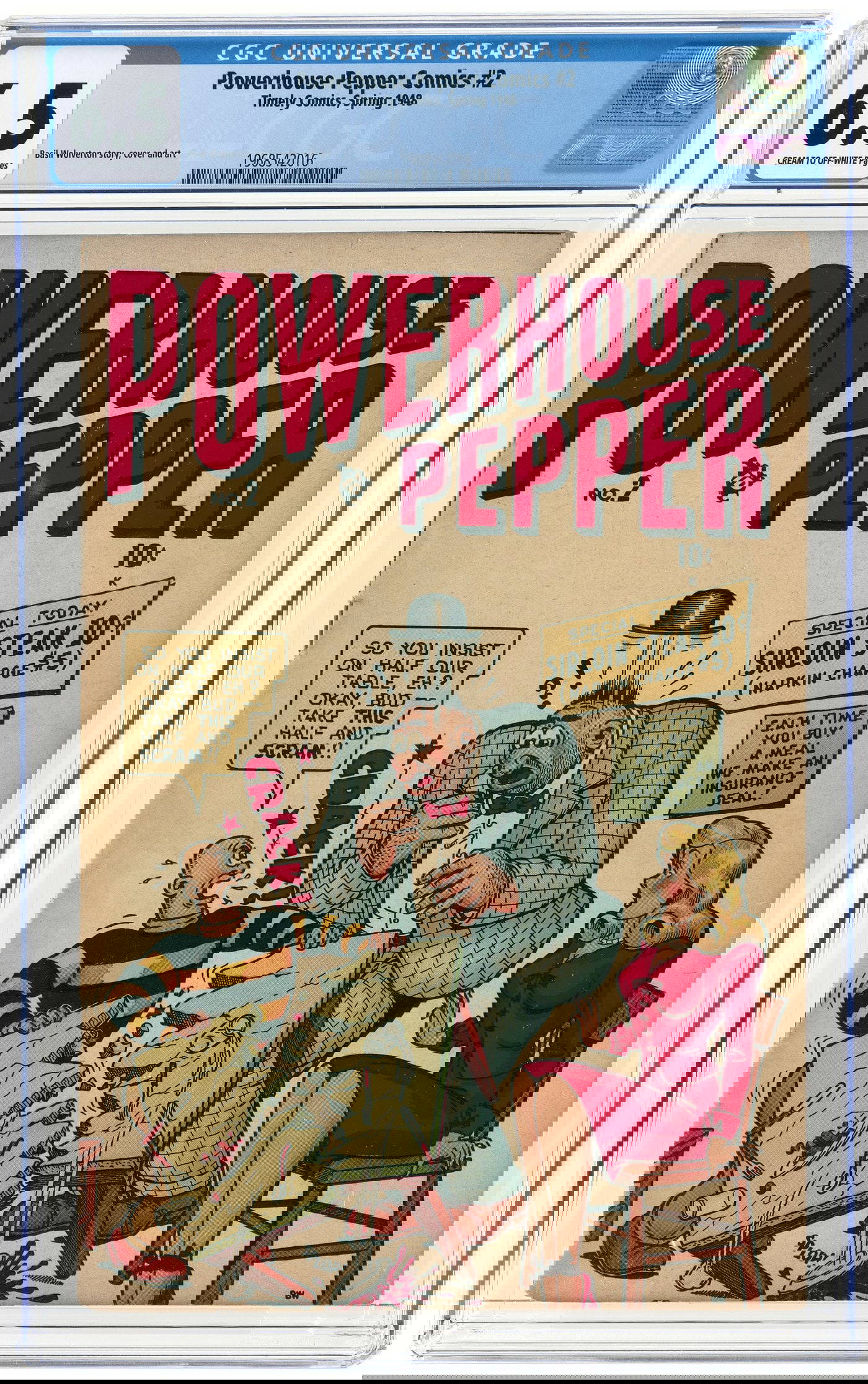 Powerhouse Pepper Comics #2 Spring 1948 Cgc 6.5 Fine+. Auction