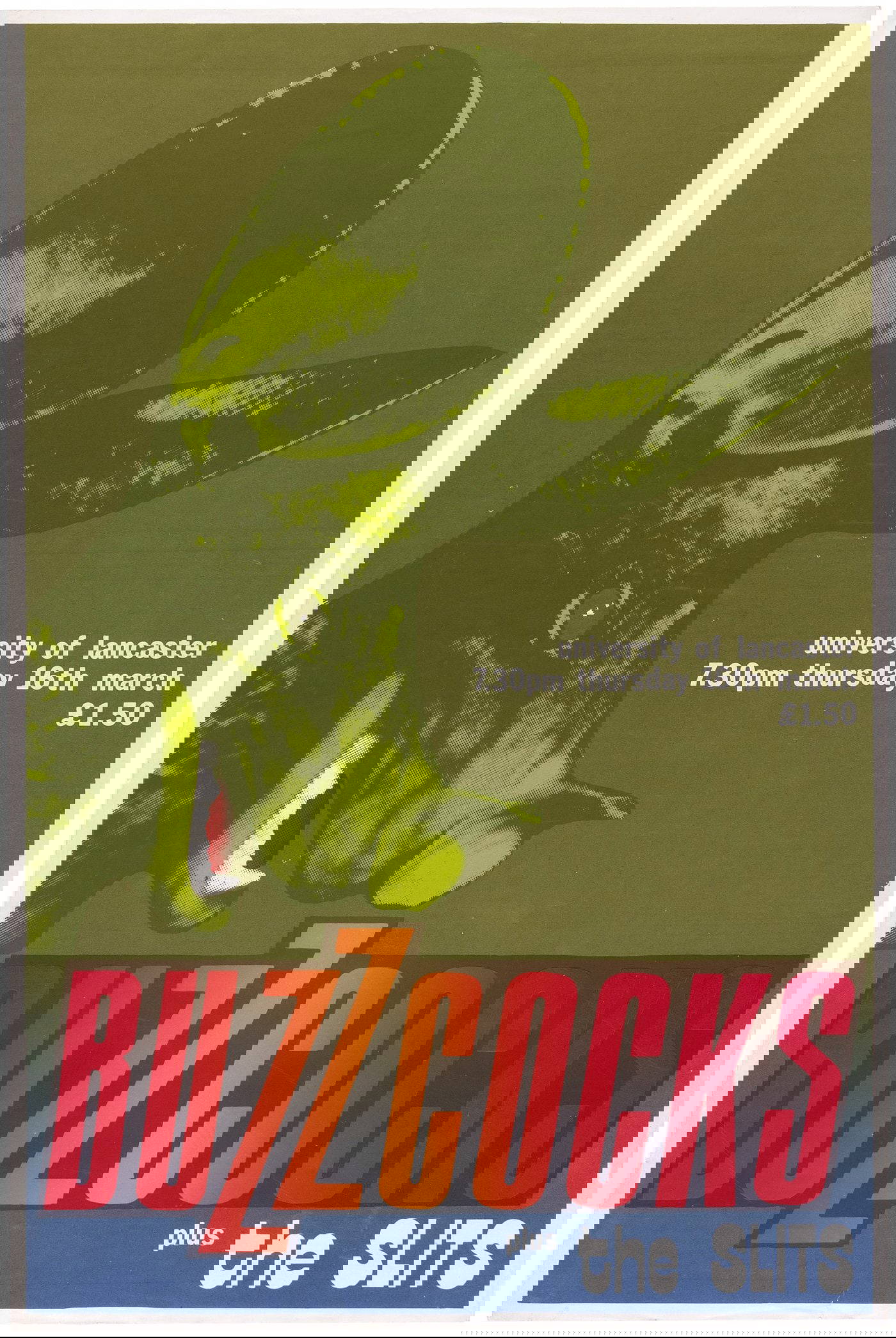 Buzzcocks, The Slits Lancaster, England 1978 Punk Rock Concert Poster ...