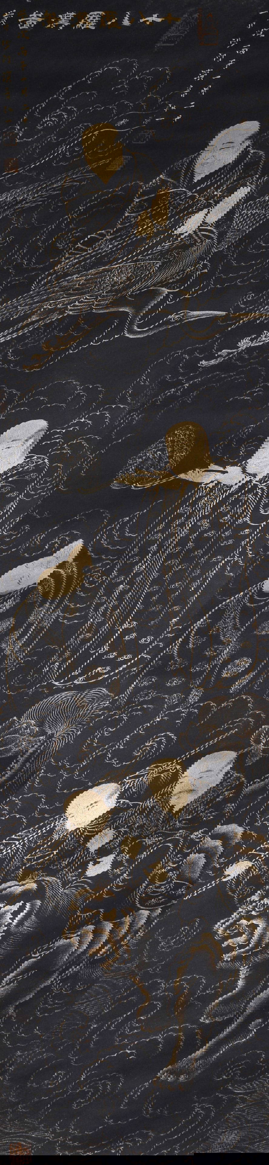 Hongyi Fa Master Buddha Painting Vertical Axis Auction