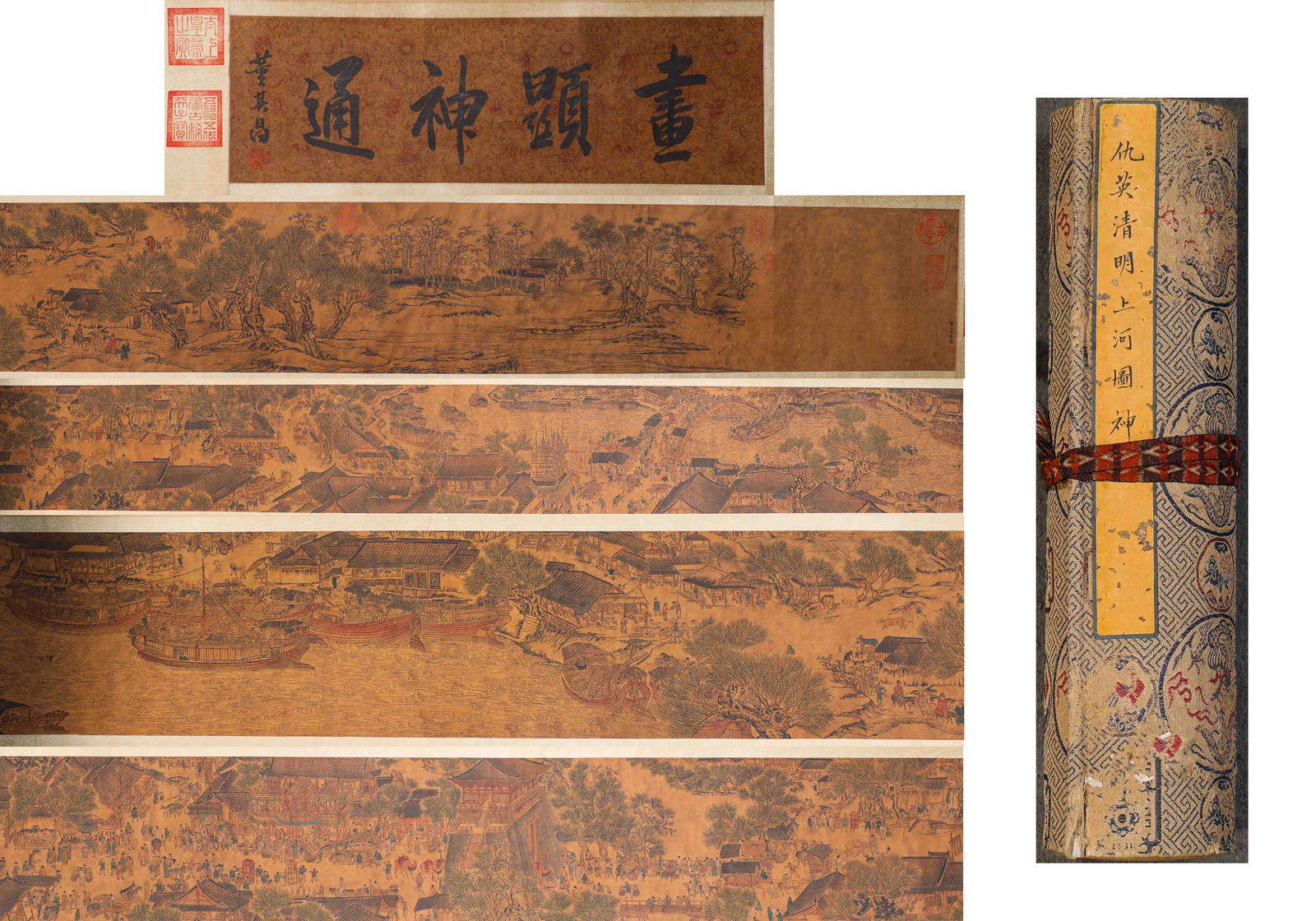 Qiu Ying Qingming River Scroll, Ming Dynasty, China Auction