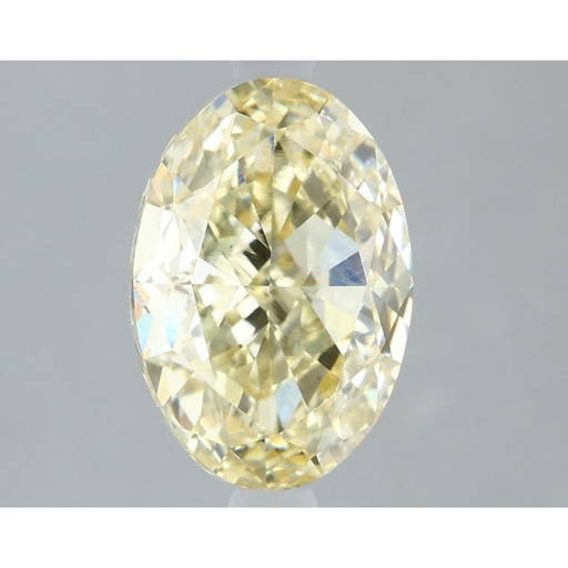2.51 Ct, Yellow/vs1, Oval Cut Igi Graded Lab Grown Diamond