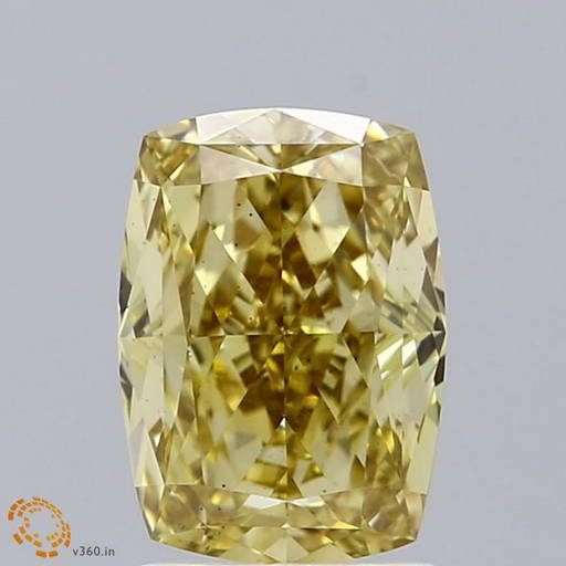 2.47 Ct, Intense Yellow/vs2, Cushion Cut Igi Graded Lab Grown Diamond