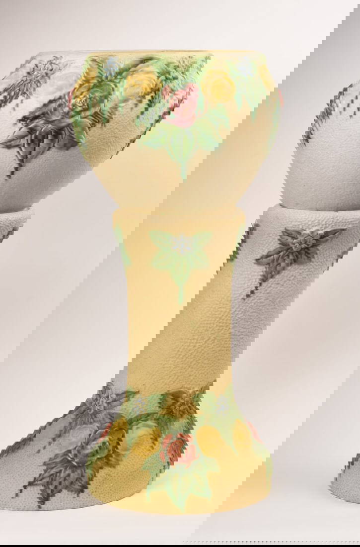 Roseville Pottery Rozane Line Pedestal And Jardiniere Auction