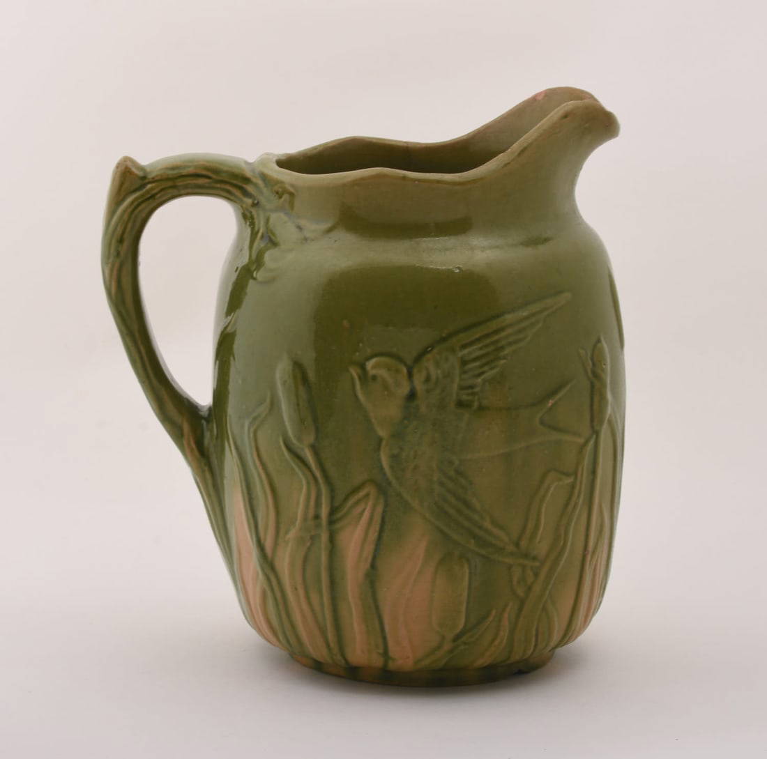 Attributed Brush-mccoy Pottery Green Pitcher Auction