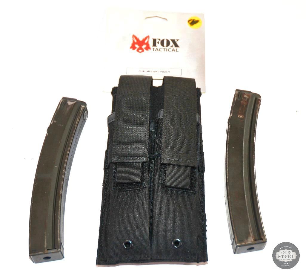 Fox Tactical Dual Mp5 Magazine Pouch + 2 Mp5 Magazines Auction