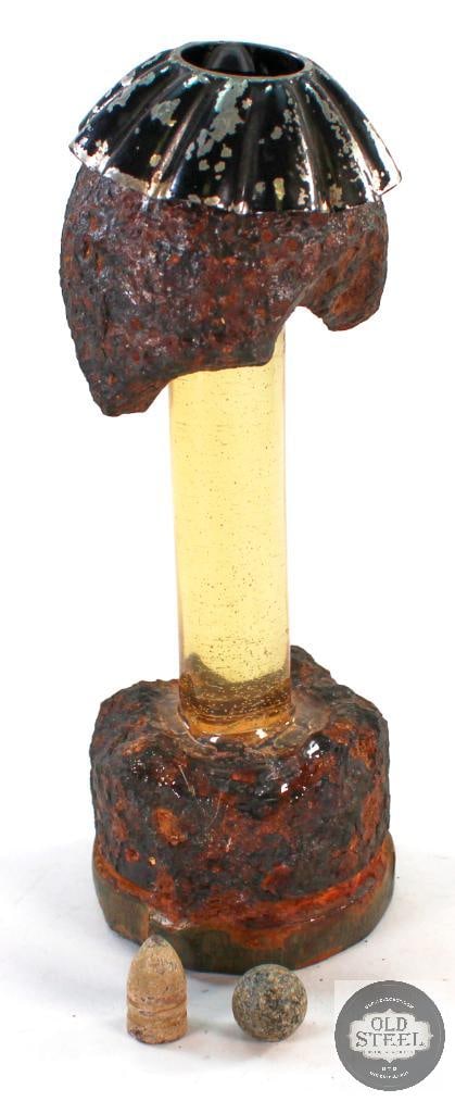 Civil War 10 Pound Read-parrot Ground Burst Fragments Auction