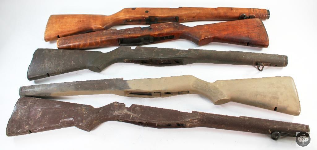 5 M14 Rifle Stocks - Wood - Synthetic Auction
