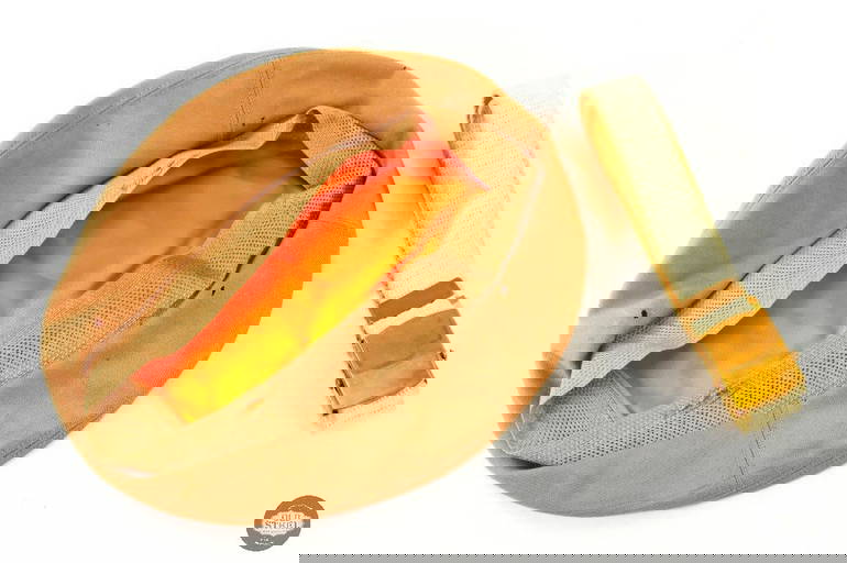 Visor Cap Cover And Canvas Belt With Plain Brass Buckle