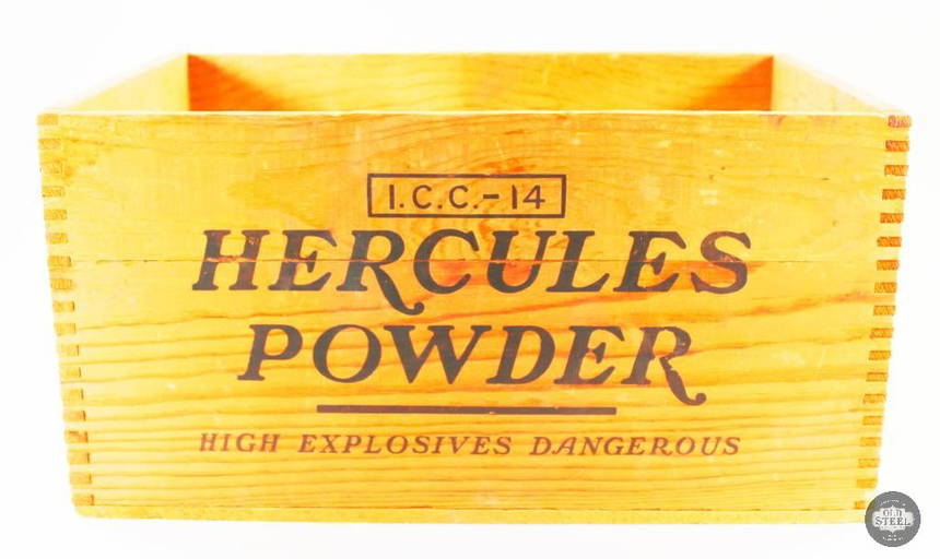 Vintage Hercules Powder Company "gelamite High Explosives" Wooden Box