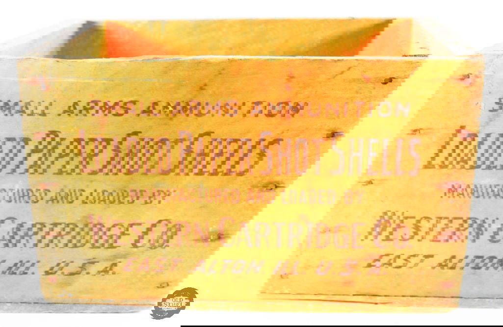 Vintage Western Cartridge Co. 12ga Wooden Shell Box Auction