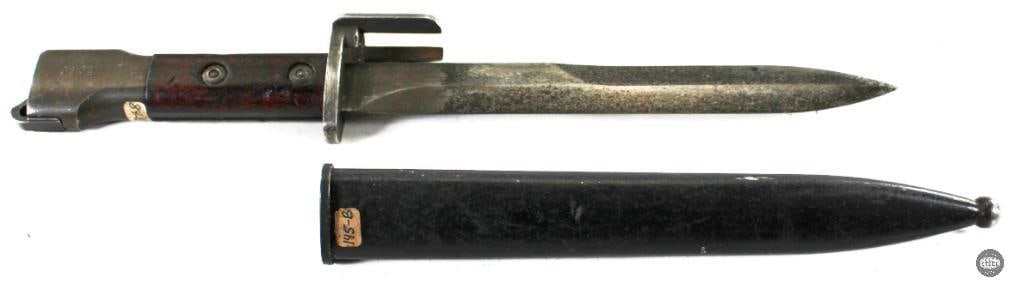Fn-fal Bayonet Type-a And Scabbard Auction