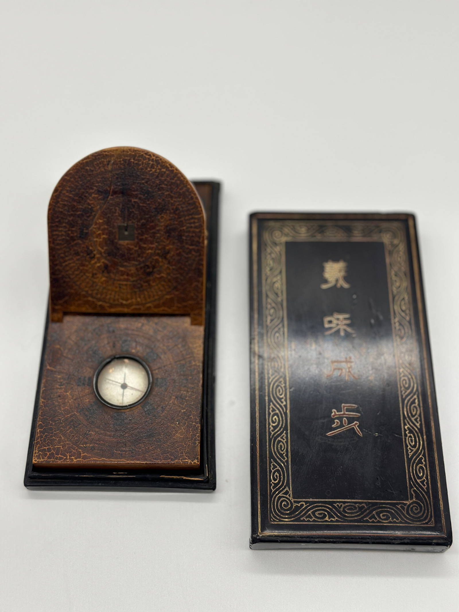 A Qing Dynasty Leather Compass Auction