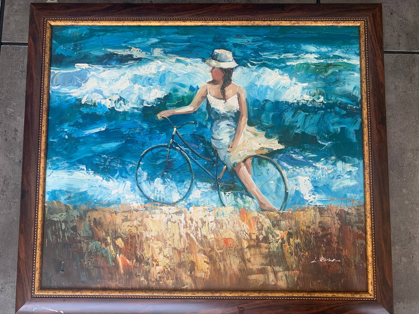 Painting, Artest: L-lenier, Type: Oil On Canves, Size : 60x 70 Cm ...