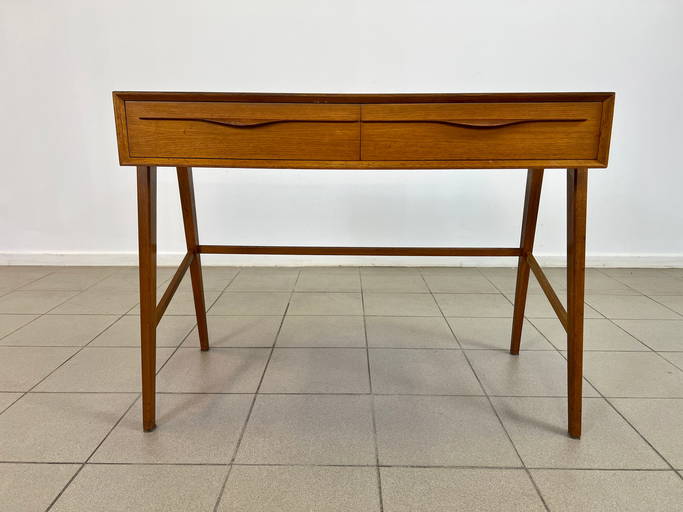 Teak Danish Console Table Desk