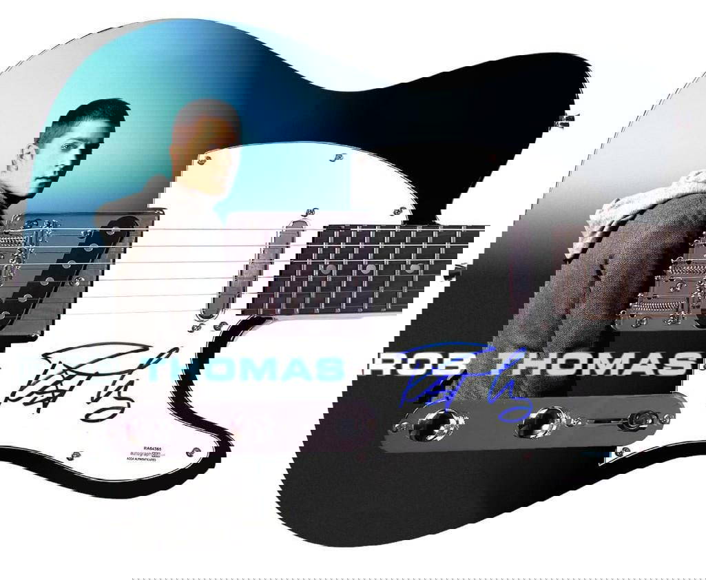 Matchbox Twenty: Rob Thomas Signed Custom Graphics Telecaster-style ...