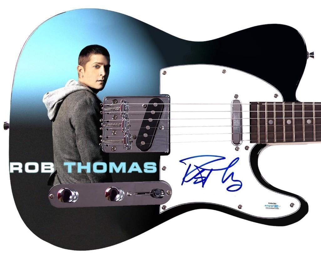 Matchbox Twenty: Rob Thomas Signed Custom Graphics Telecaster-style ...