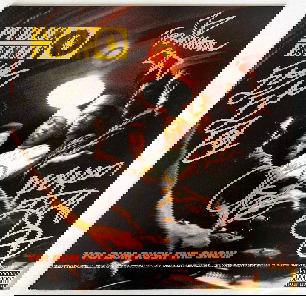 Public Enemy Group In-person Signed "yo! Bum Rush The Show" Album ...