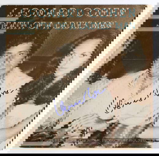 Leonard Cohen In Person Signed "death Of A Ladies Man" Album (bryan ...