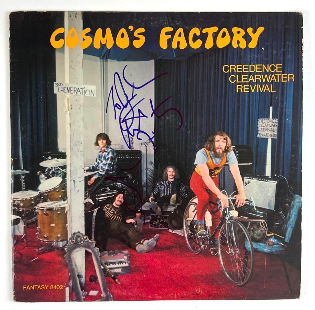 Ccr: John Fogerty Signed "cosmos Factory" Album (beckett/bas ...