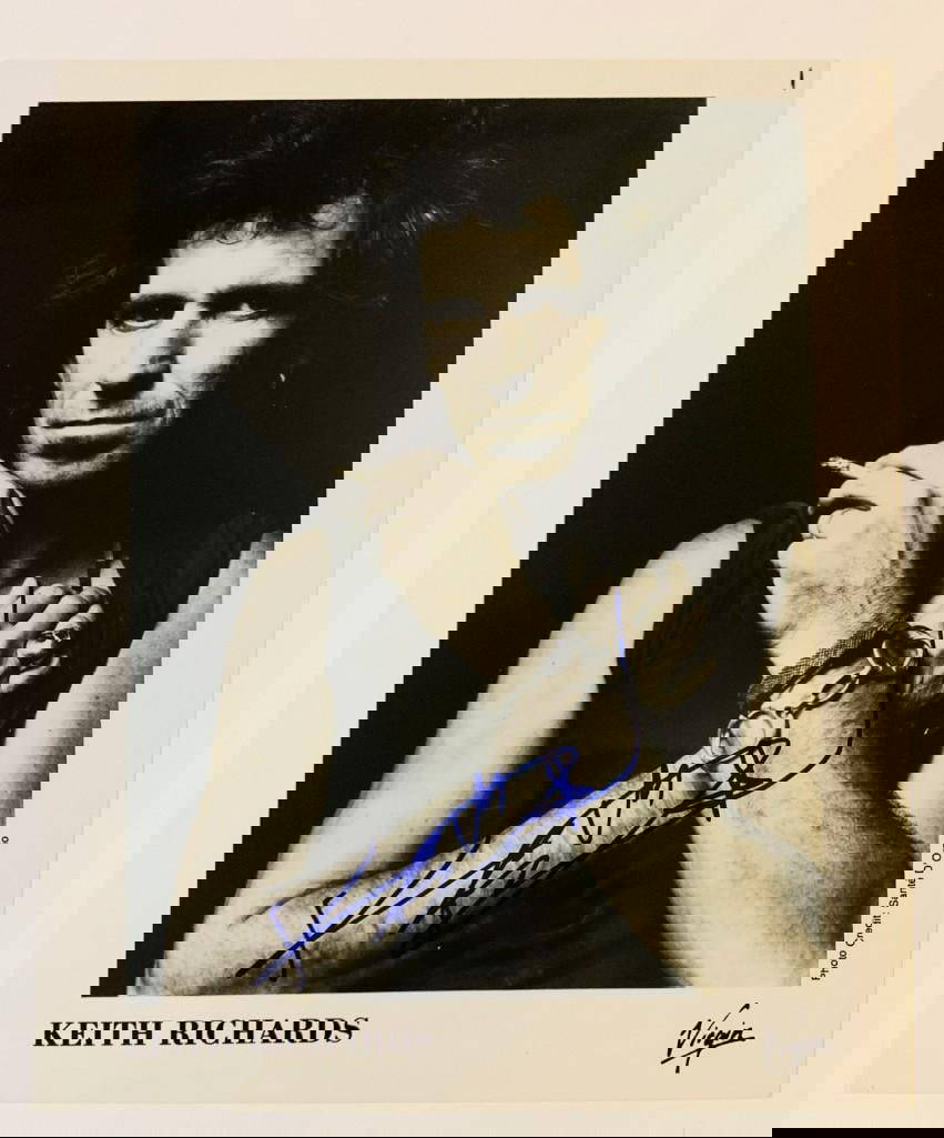Rolling Stones: Keith Richards Signed 8" X 10" Photo (beckett/bas ...